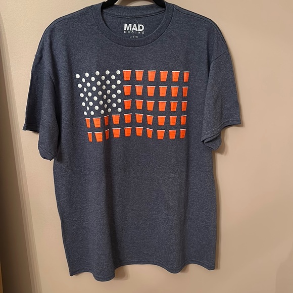 MAD Engine | Shirts | Mad Engine American Flag Red Cups Tshirt | Poshmark